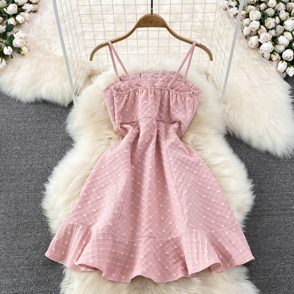 Super Fairy French Suspender Skirt Ruffled Fishtail Dress on Luulla