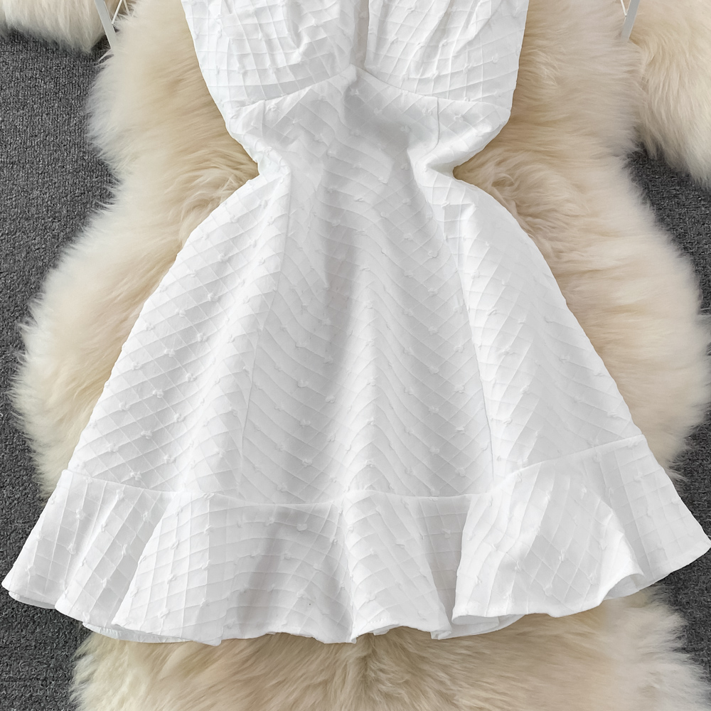 Super Fairy French Suspender Skirt Ruffled Fishtail Dress on Luulla