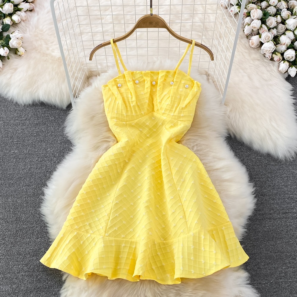 Super Fairy French Suspender Skirt Ruffled Fishtail Dress on Luulla